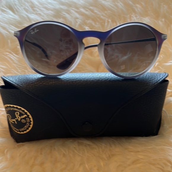 Ray-Ban | Accessories | Rayban Gradient Lenses Purple Frames Made In ...